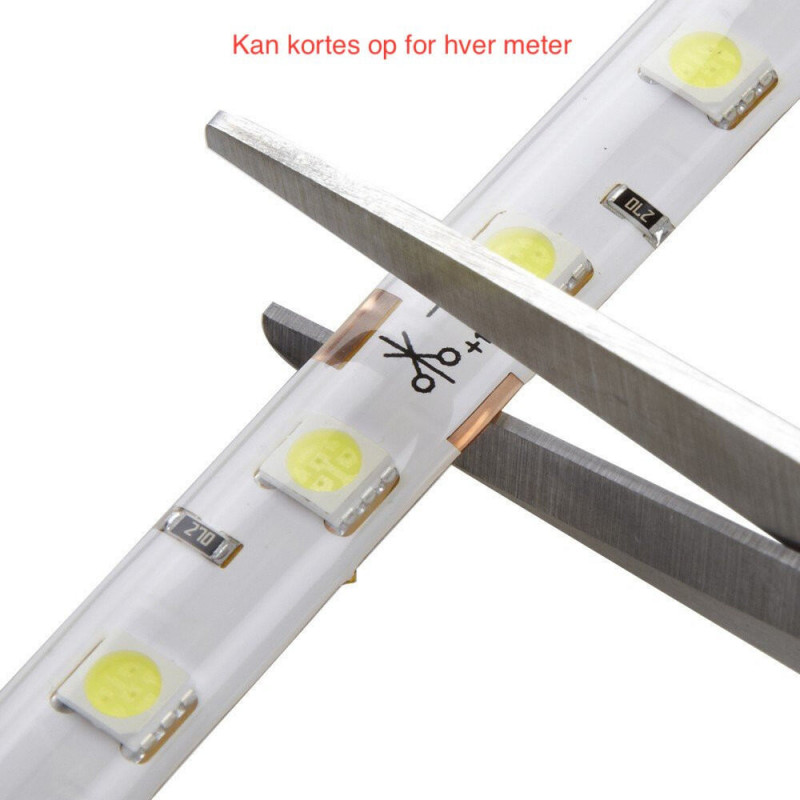 Led bånd, 230V, 4000K, 6W/m, 600lm/m, IP67