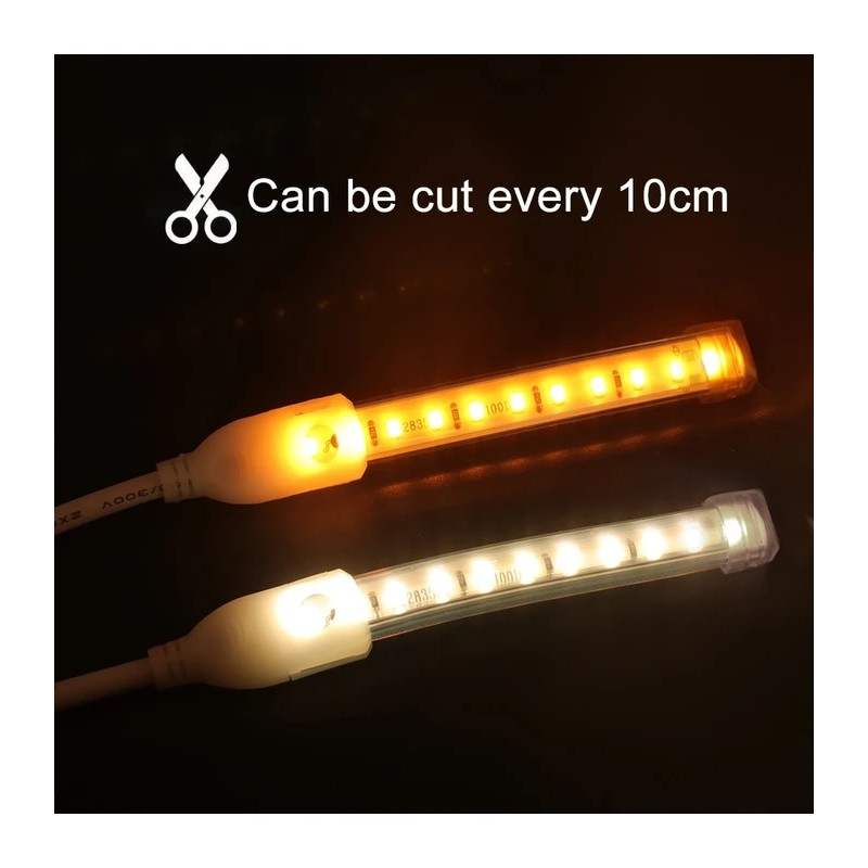 Led bånd, 230V, 3000/4000K, 10W/m, 100 Led/m, 700 lm/m, IP67